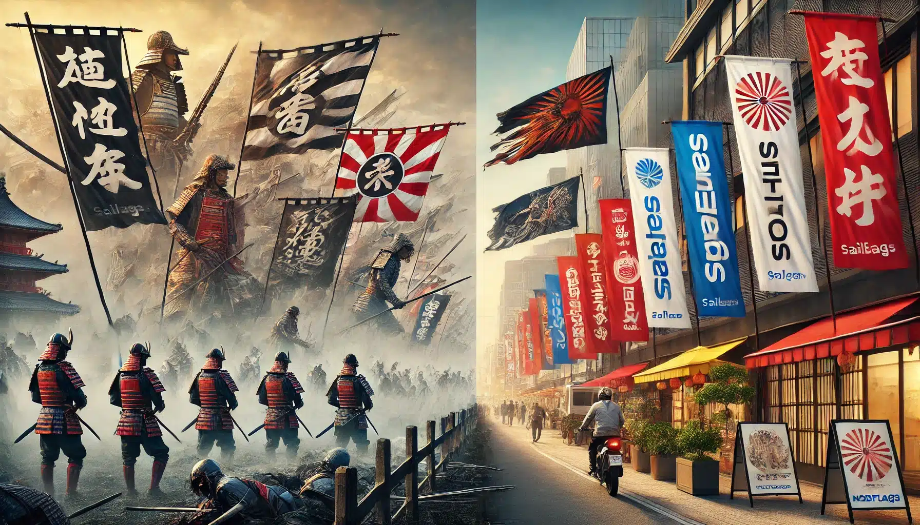 The Japanese Roots of Feather Flags – and How They Inspired Sailflags - Sailflags