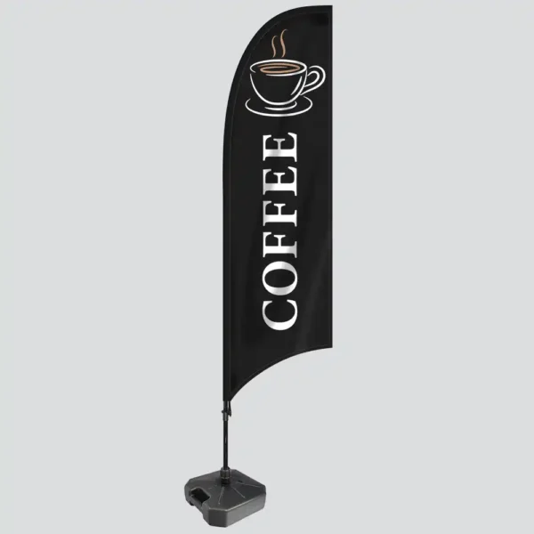 Coffee Flag | Eye-Catching Advertising for Cafés & Stalls