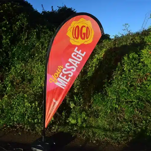 Custom 3.6m Teardrop Flag | Maximum Visibility for Your Brand