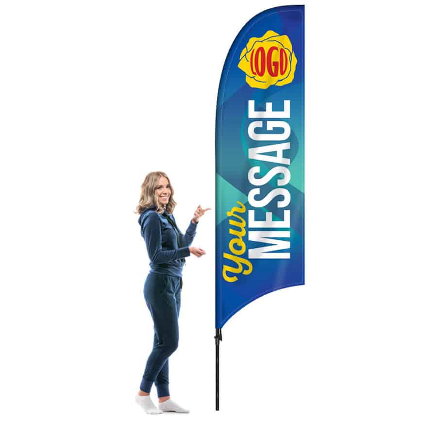Custom Advertising Flags | Feather, Teardrop, Banner & More – Fast Delivery
